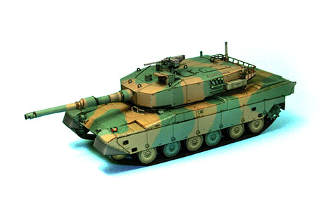 Type 90 Kyu-Maru Tank Paper Model | Paperized Crafts