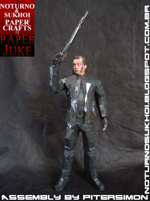 Noturno Sukhoi: Terminator 1/6_Papercraft.