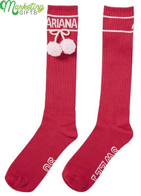 Marketing Gifts: Branded Holiday Socks by Ariana Grande