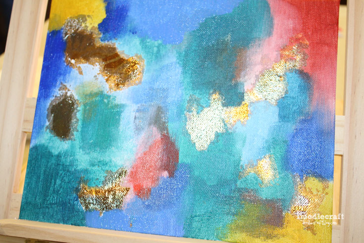 Gold Leaf Abstract Art!