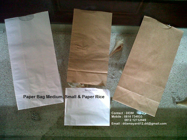 Paper Bag , Rice Paper Dan Tempat Kentang Minimal Order HANYA1 Karton ...