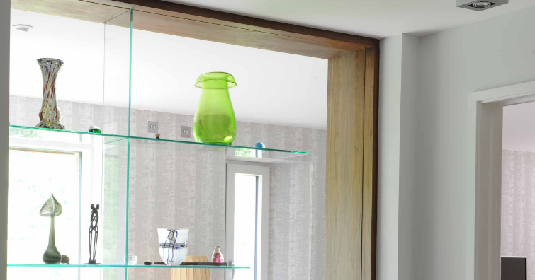 Glass Shelving Units - CUSTOM GLASS SHELF