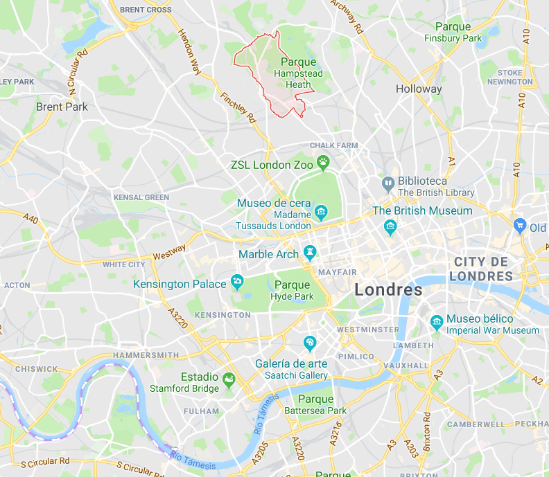 Ruta por el barrio de Hampstead en Londres