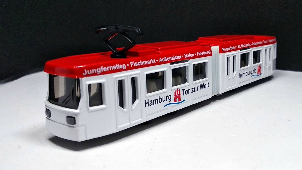 #1615 - BOMBARDIER Straßenbahn - Hamburg Tor zu Welt - von/ab ca.: 2011 - (SIKU SuperSerie)