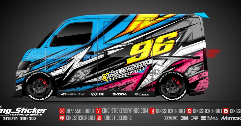 Sticker Daihatsu Granmax Racing | King Sticker bali