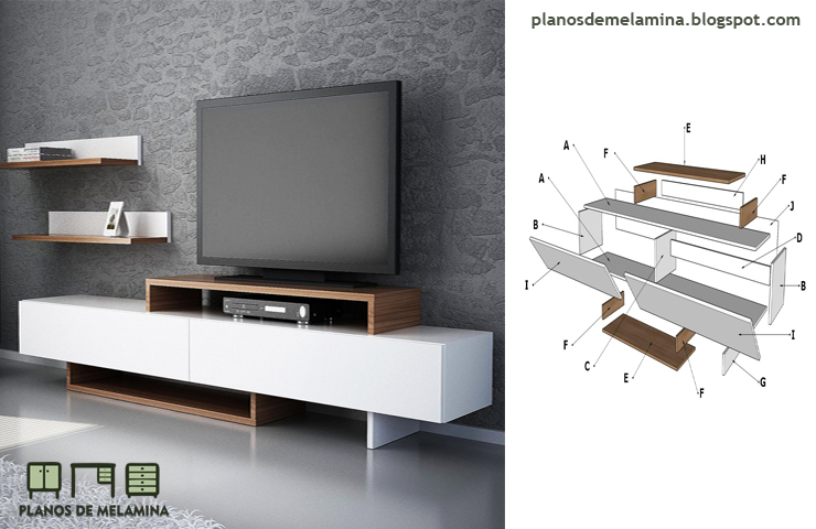 PLANOS DE MUEBLE - Haz tu mueble TV fácil