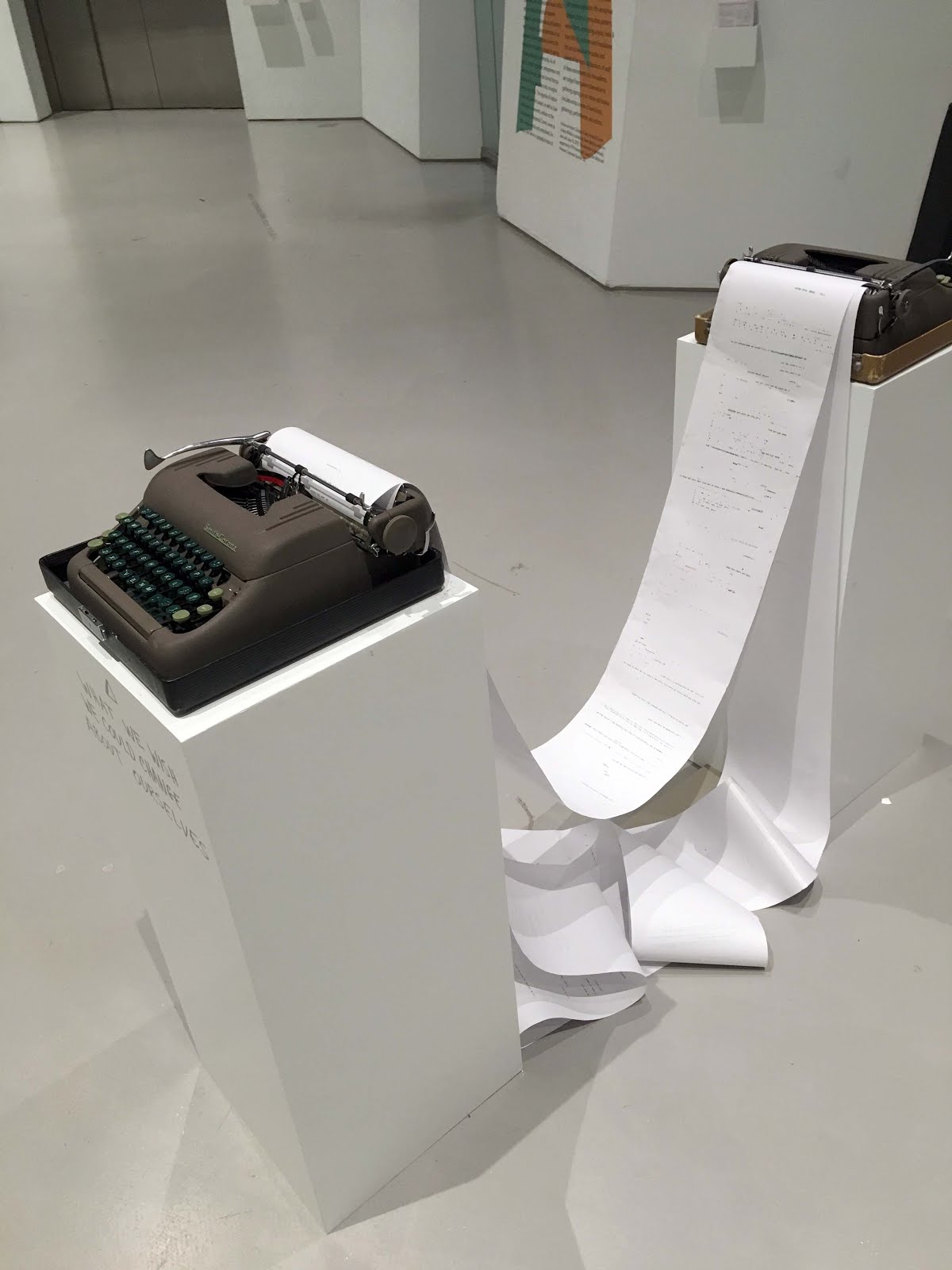 Typewriter repair at the museum/ /THE TYPEWRITER REVOLUTION