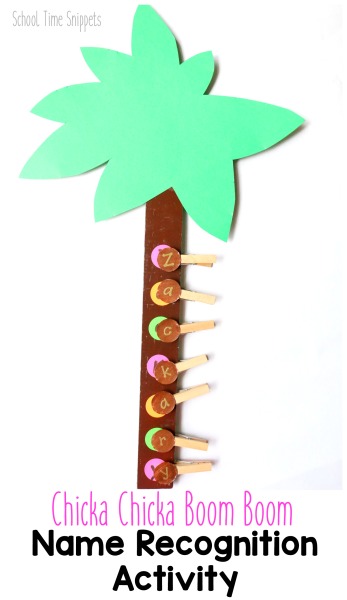Chicka Chicka Boom Boom Name Activity | School Time Snippets