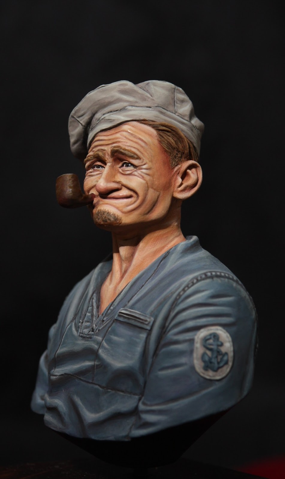 PAINTED FIGURES BY MIKE CRAMER: British Sailor "A Leading Stoker" 1940
