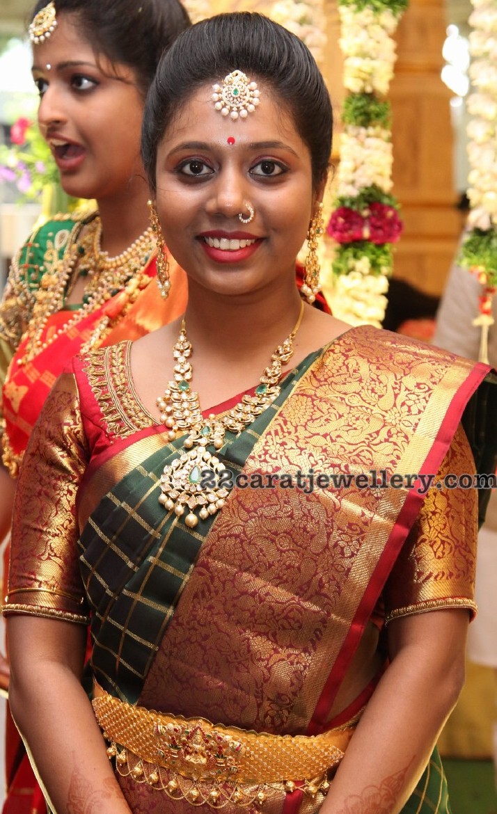 Guests at Trinetra Goud and Teja Sri Wedding - Jewellery Designs