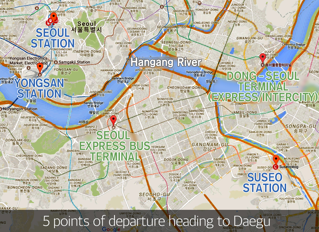 Fastest and Cheapest Ways to Get to Daegu from Seoul (discounted ticket ...