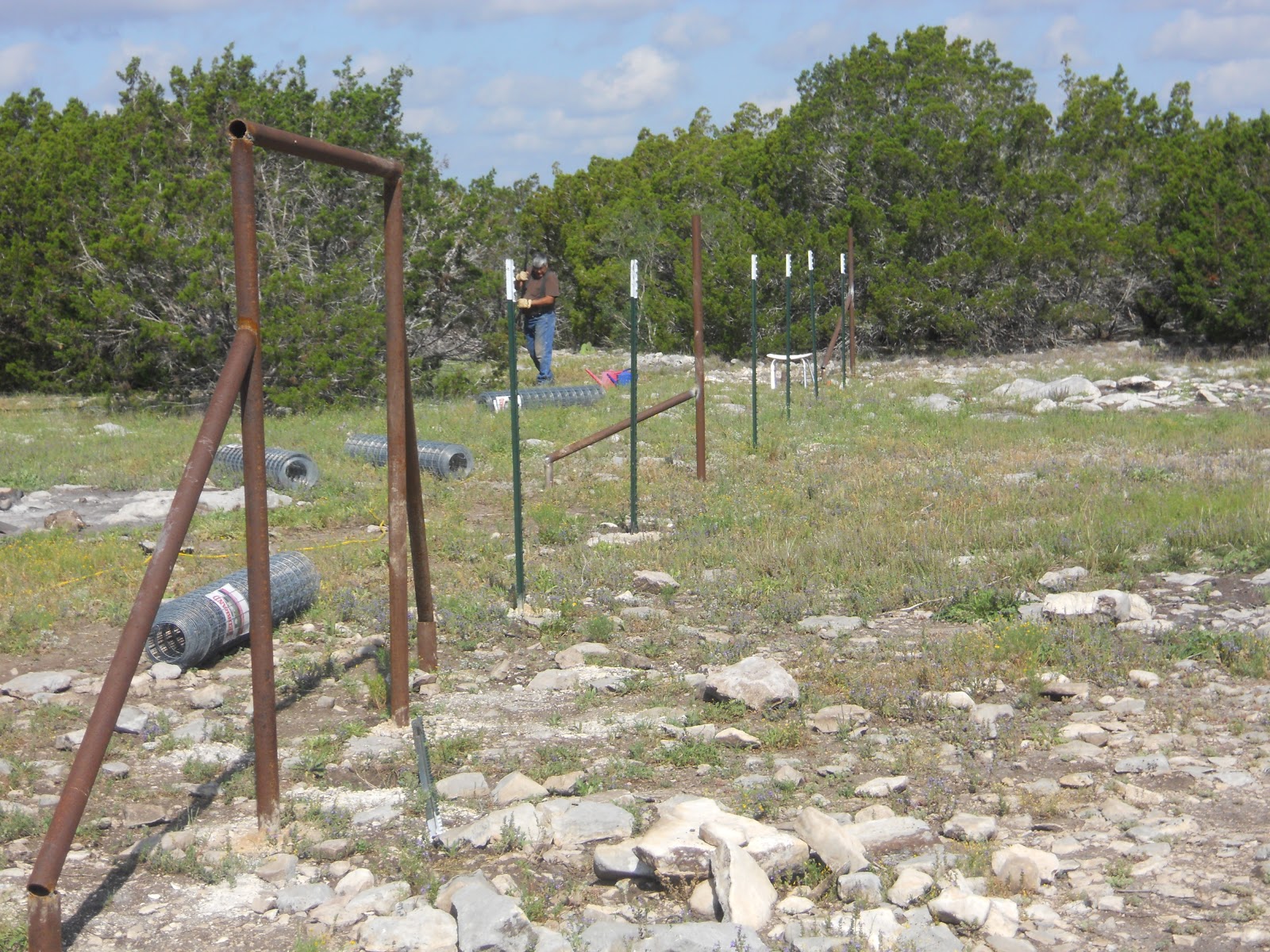 Happenings At The Hyatt House: Work Continues On The Goat Enclosure