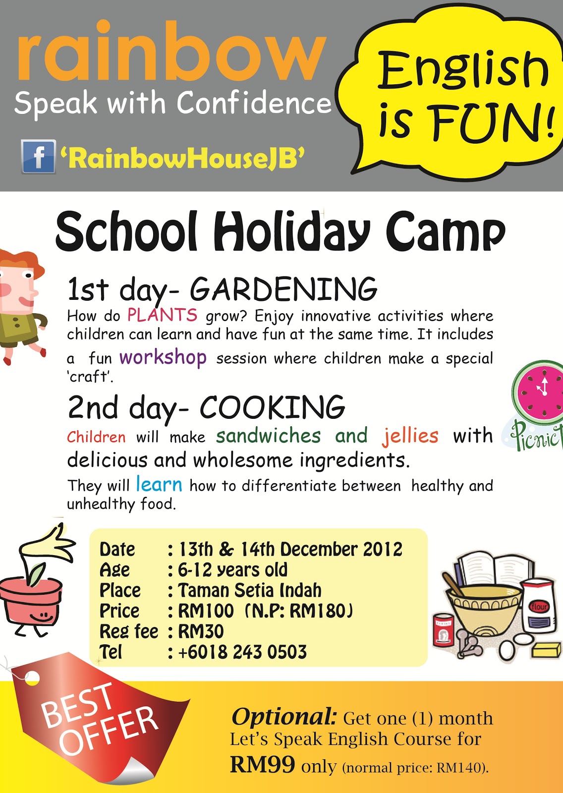 Let's Speak English 英语会话: Holiday Programme for Kids @ Johor Bahru