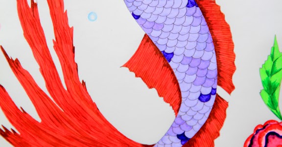 Mademoiselle Mermaid: Mermaid Monday : Aries Mermaid Illustration