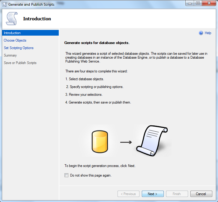 How To Create Sql Server Database Script And Create Database From That Script ~ Aspnetcnet