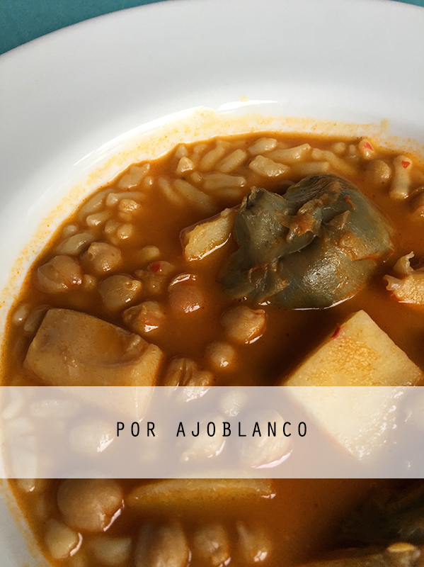 AJOBLANCOBLOG: Gurullos con Jibia, comida típica de Almería