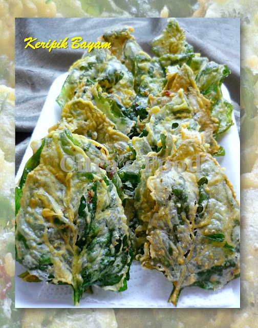 Citra's Home Diary: Keripik bayam ( Indonesian Spinach spiced chips)
