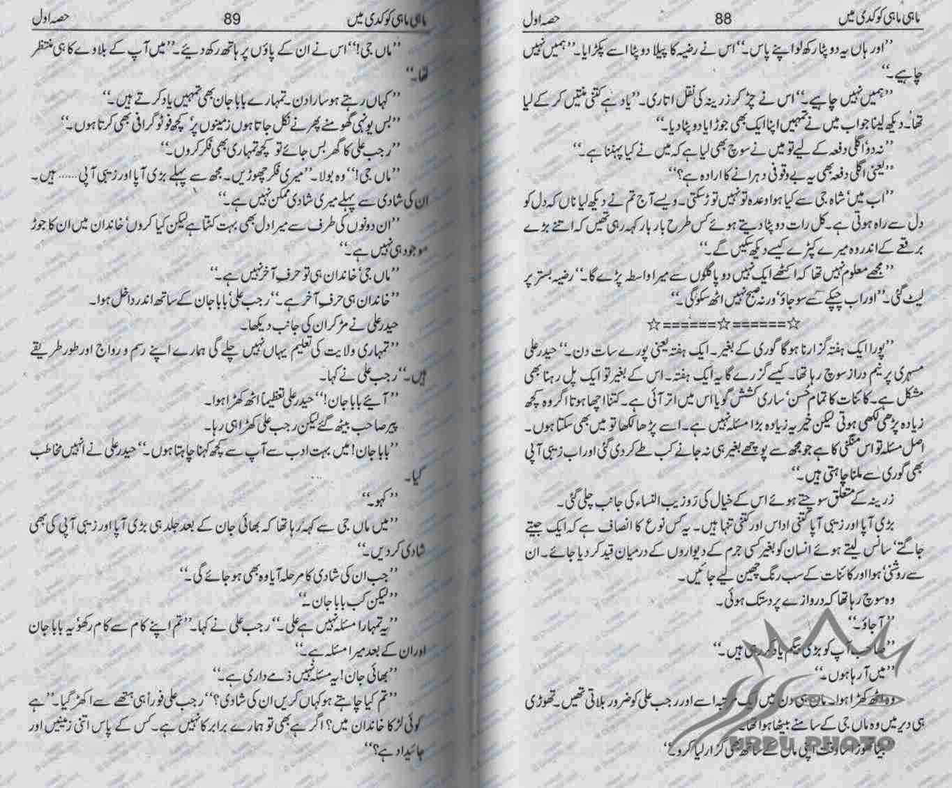 Free Urdu Digests: Mahi Mahi Kook Di Men by Huma Kokab Bukhari Part 1 ...