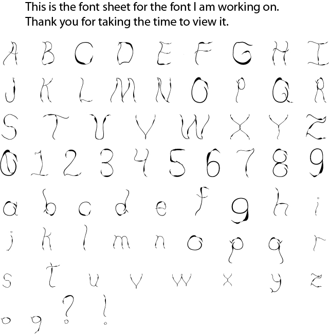 Ifignorance Productions: Project 6 Lowercase font