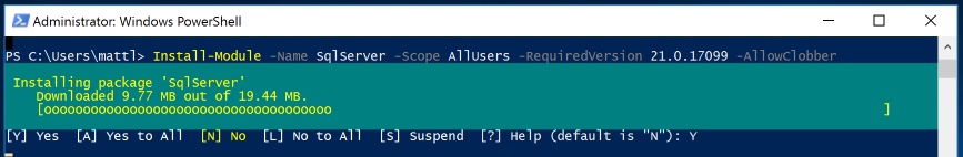 MatticusAU Blog: Installing SqlServer PowerShell module from ... MatticusAU Blog: Installing SqlServer PowerShell module from ...