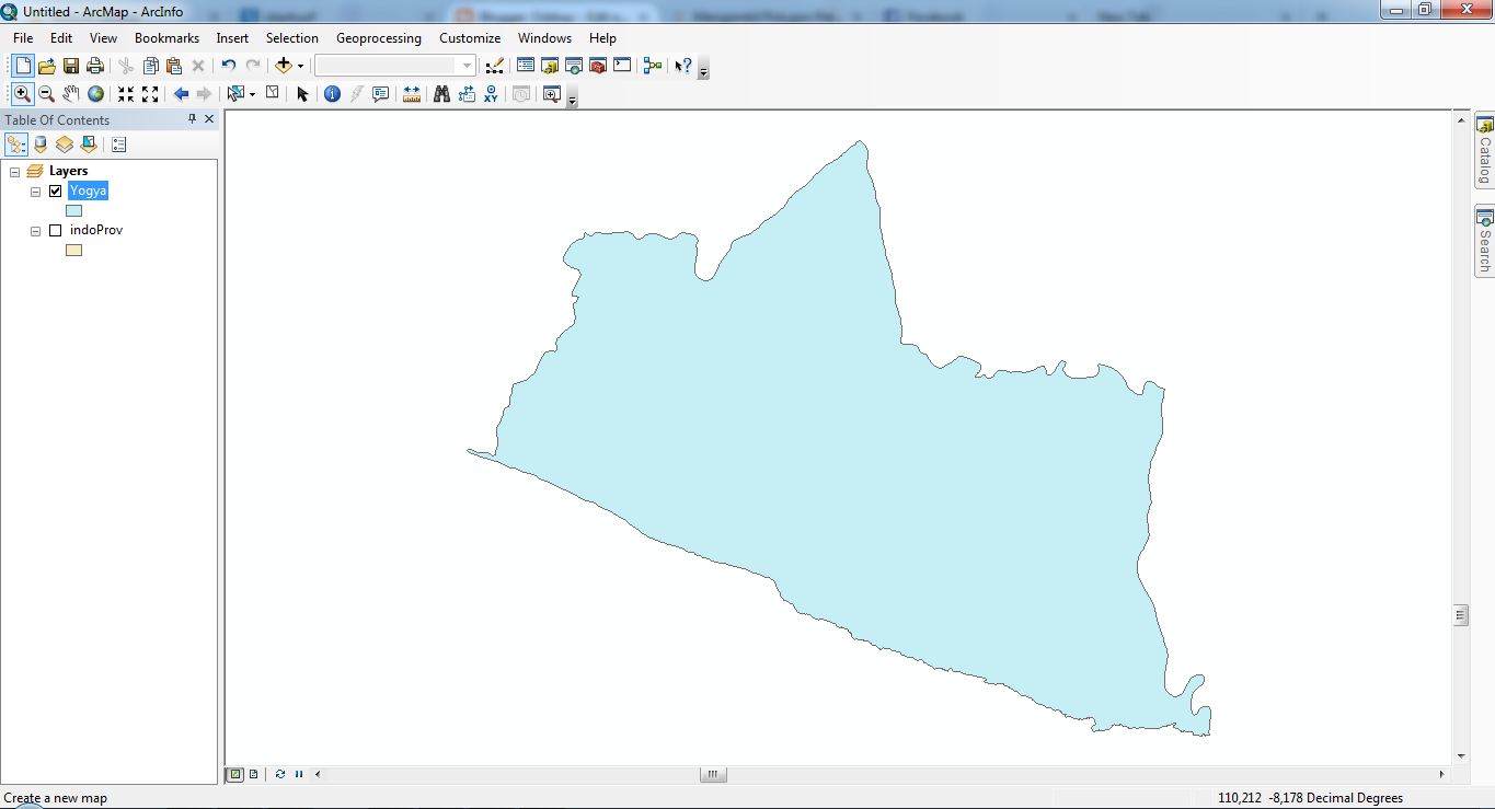 Mengambil Polygon Peta dan Disimpan ke Shapefile Baru (Tutorial ArcGIS ...