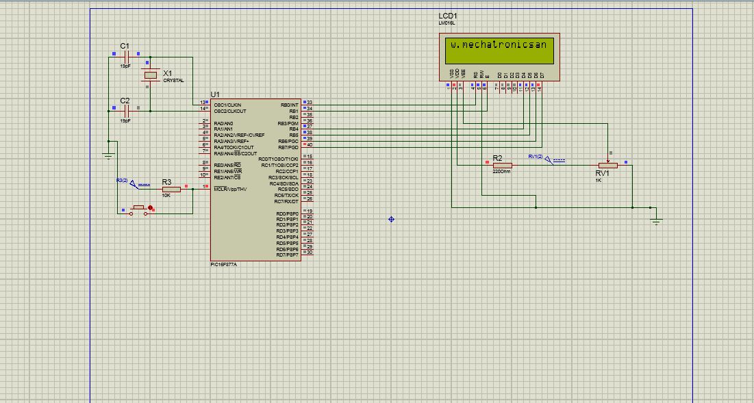 Mechatronics And You : Lesson 6 LCD Scrolling Display With PIC 16F877A ... Mechatronics And You : Lesson 6 LCD Scrolling Display With PIC 16F877A ...
