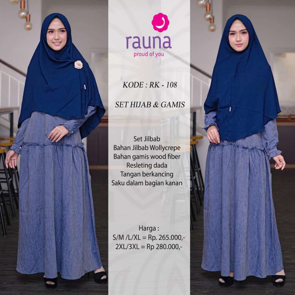 KOLEKSI GAMIS RAUNA TERBARU RK 105,106,107,108