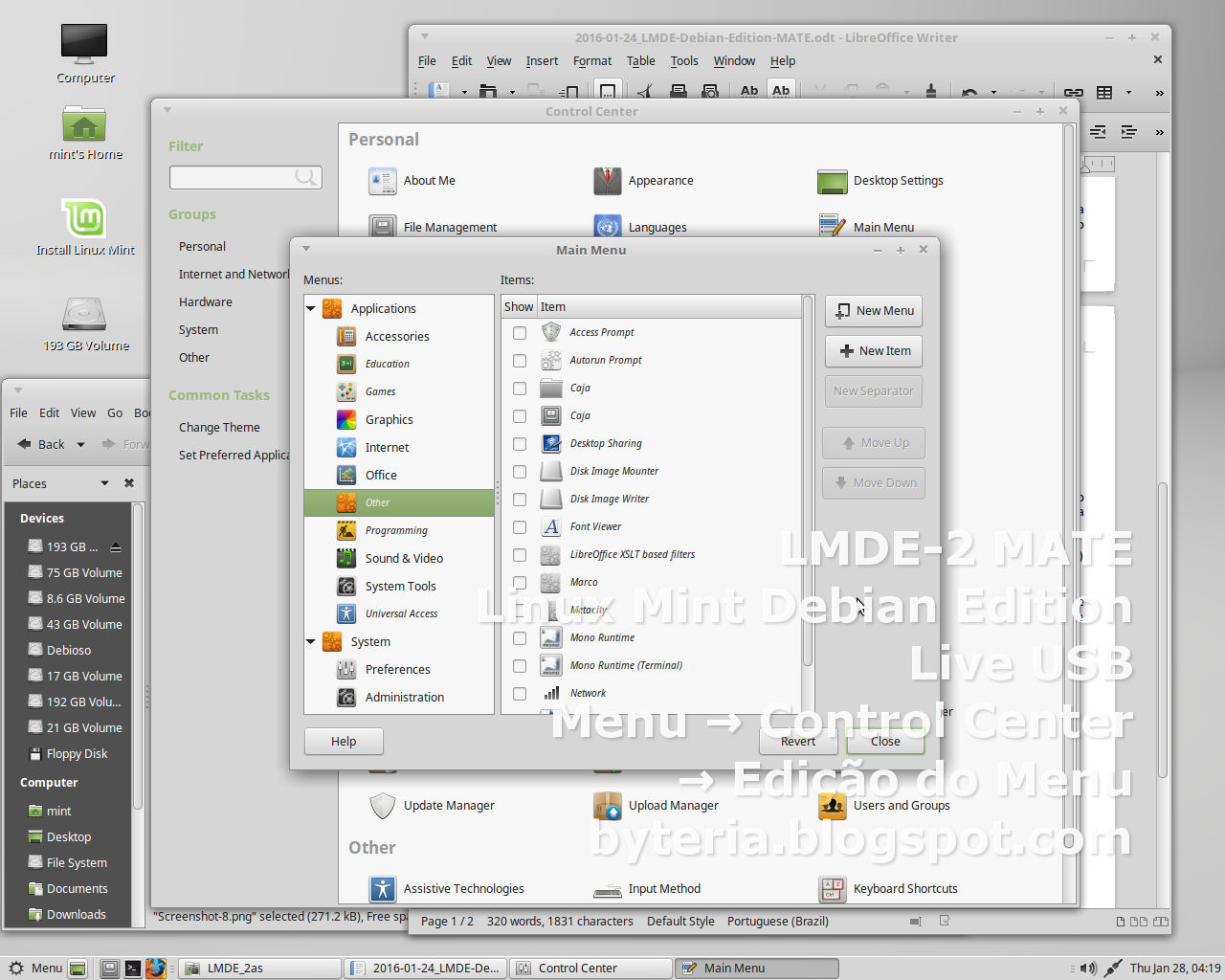 Byteria: Live LMDE-2 - Linux Mint Debian Edition MATE