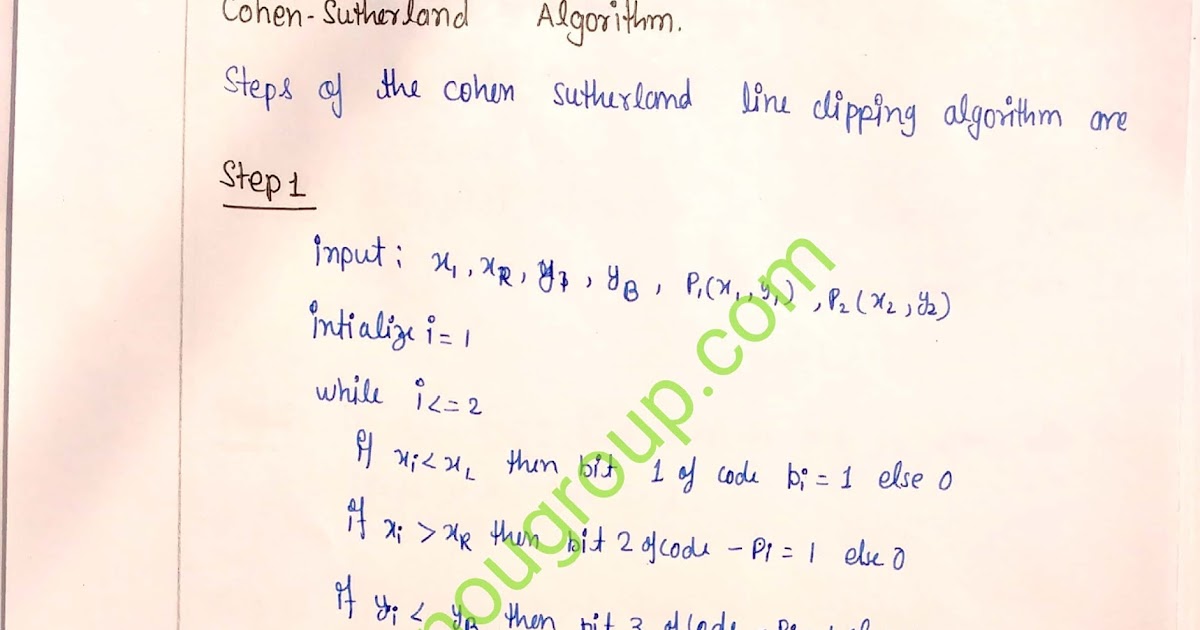 What is the major difference between Cohen Sutherland and Cyrus beck ...