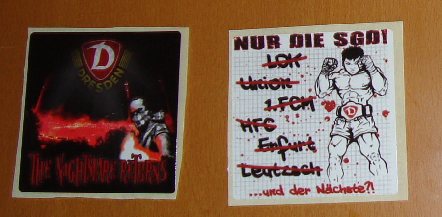 FERROLINOMANO: Pegatinas de Ultras Dynamo Dresden