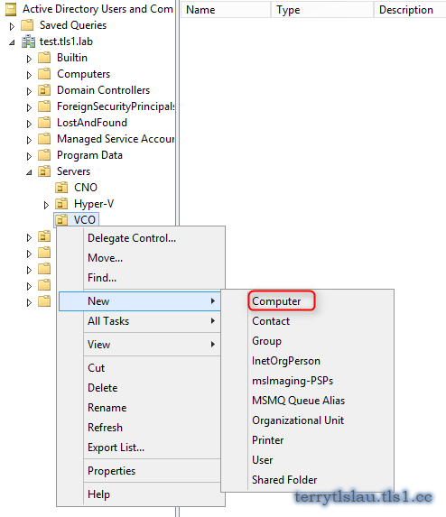 Terry L@u's blog: Prestage cluster name object (CNO) and virtual ...