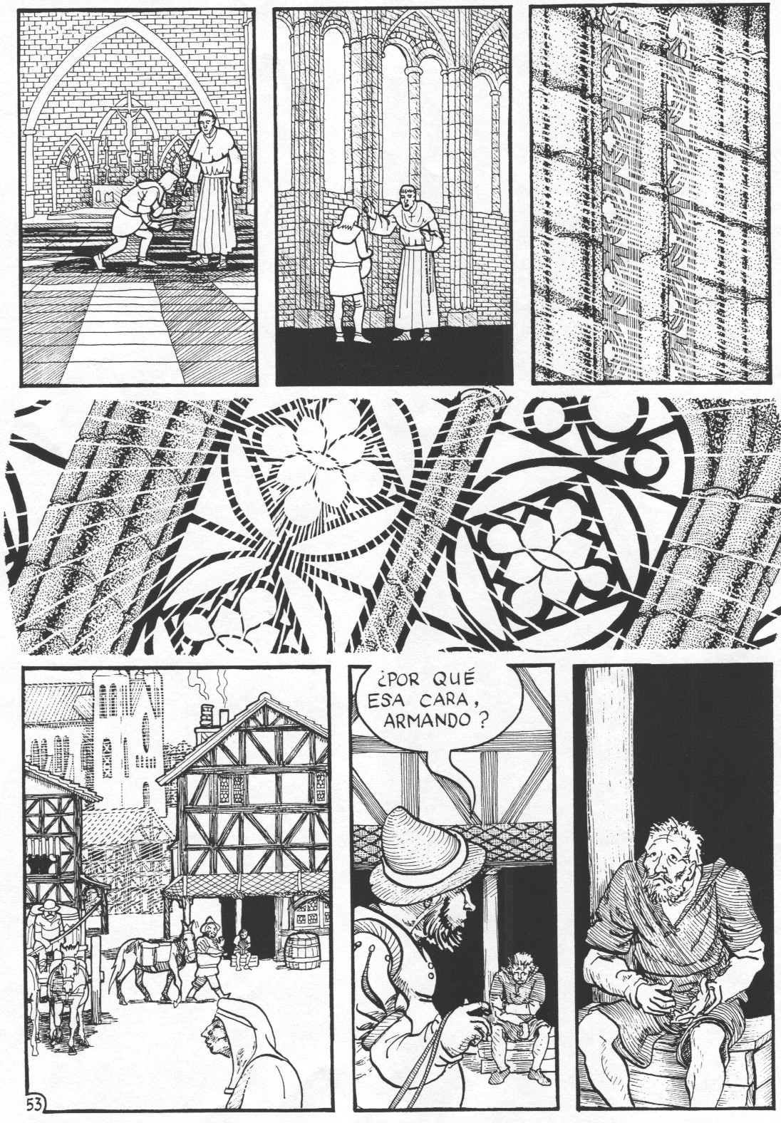 Daniel Spontón Artwork: Aldo, Middle Age - comic. 2002