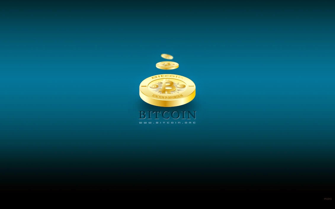 Bitcoin Desktop Wallpaper Blue | Bitcoin Wallpaper