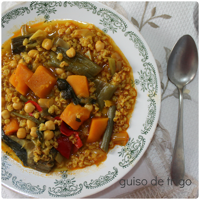 MI ADORABLE COCINA: GUISO DE TRIGO CON VERDURAS {comida murciana}