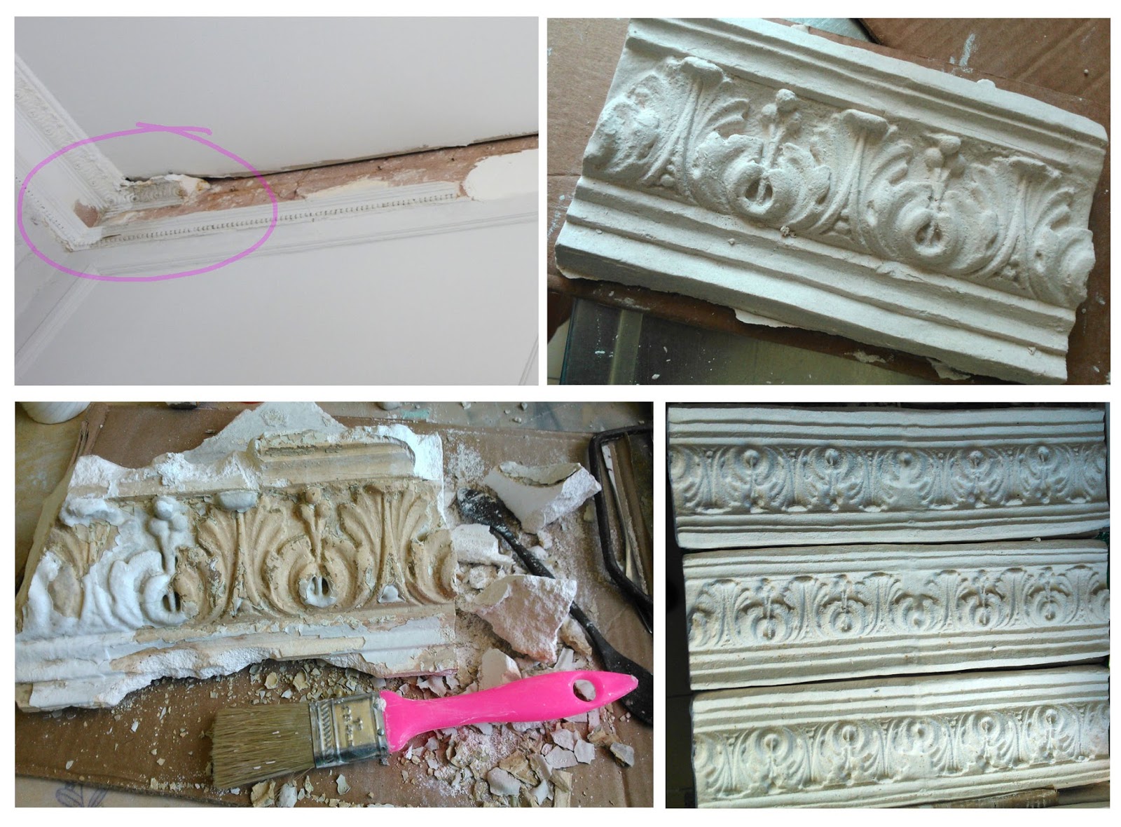 Restauración de molduras para Palacio Piccaluga