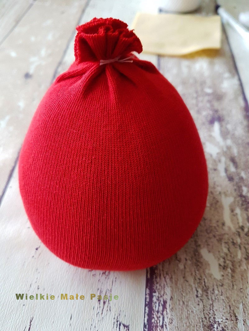 Wielkie Małe Pasje: Skarpetkowy Mikołaj DIY / Sock Santa Claus DIY