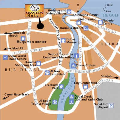 Dubai Hotel Map