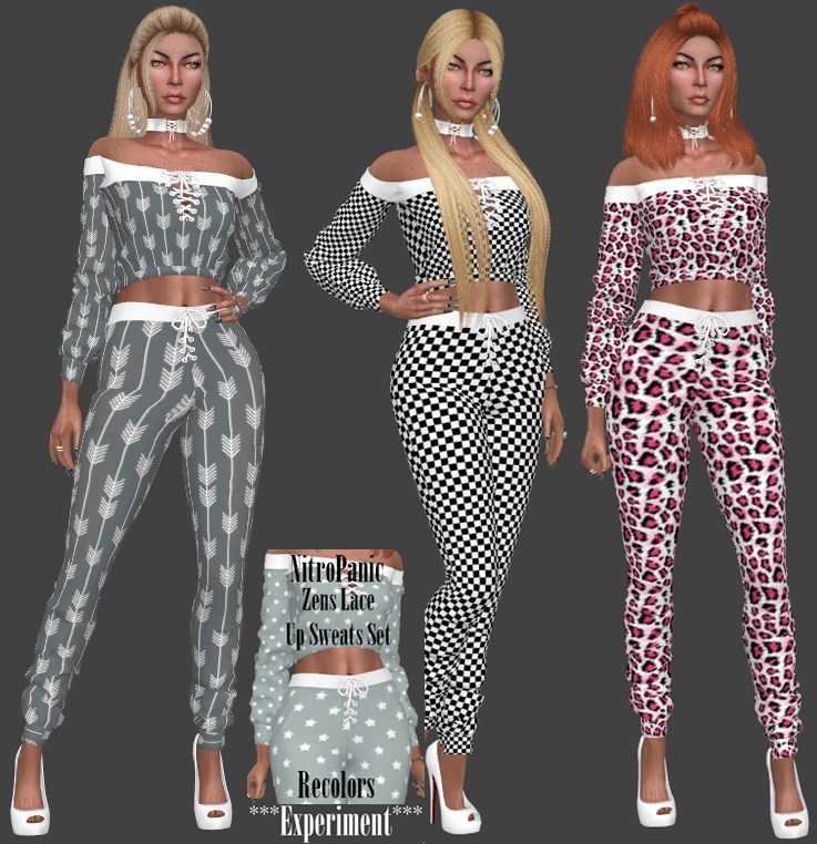 Annett's Sims 4 Welt: Experiment - NitroPanic Zens Lace Up Sweat Set ...