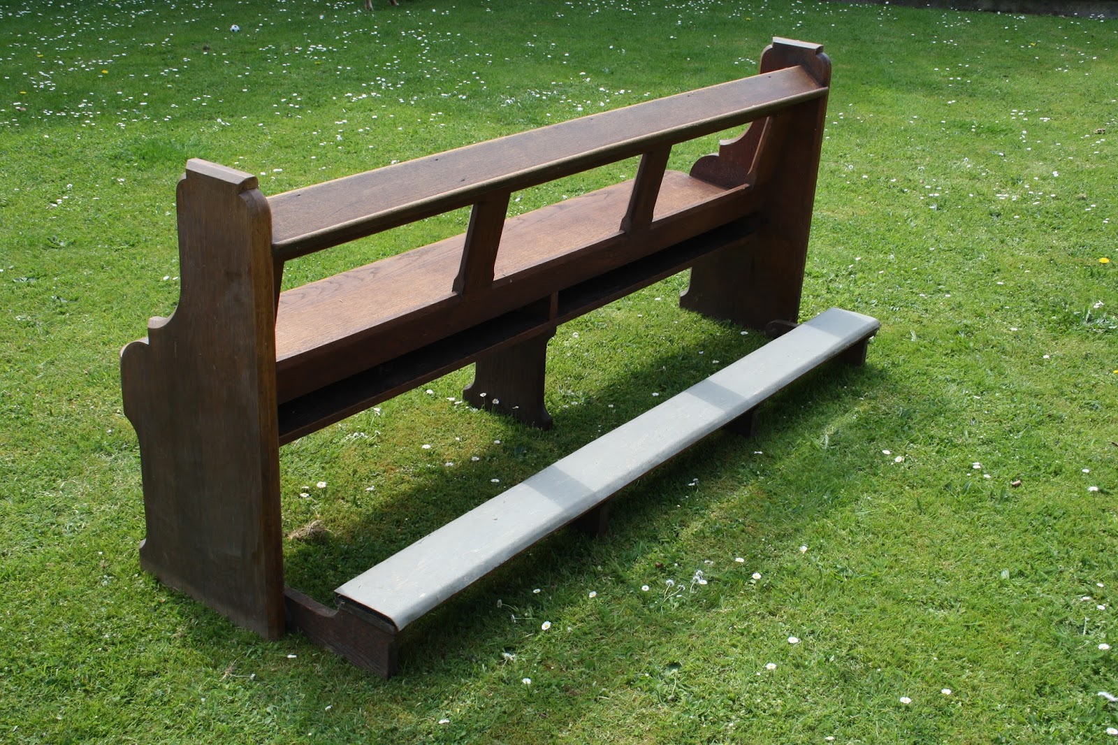 VintageDigger: Original Solid Oak Church Chapel Choir Pew Bench With ...