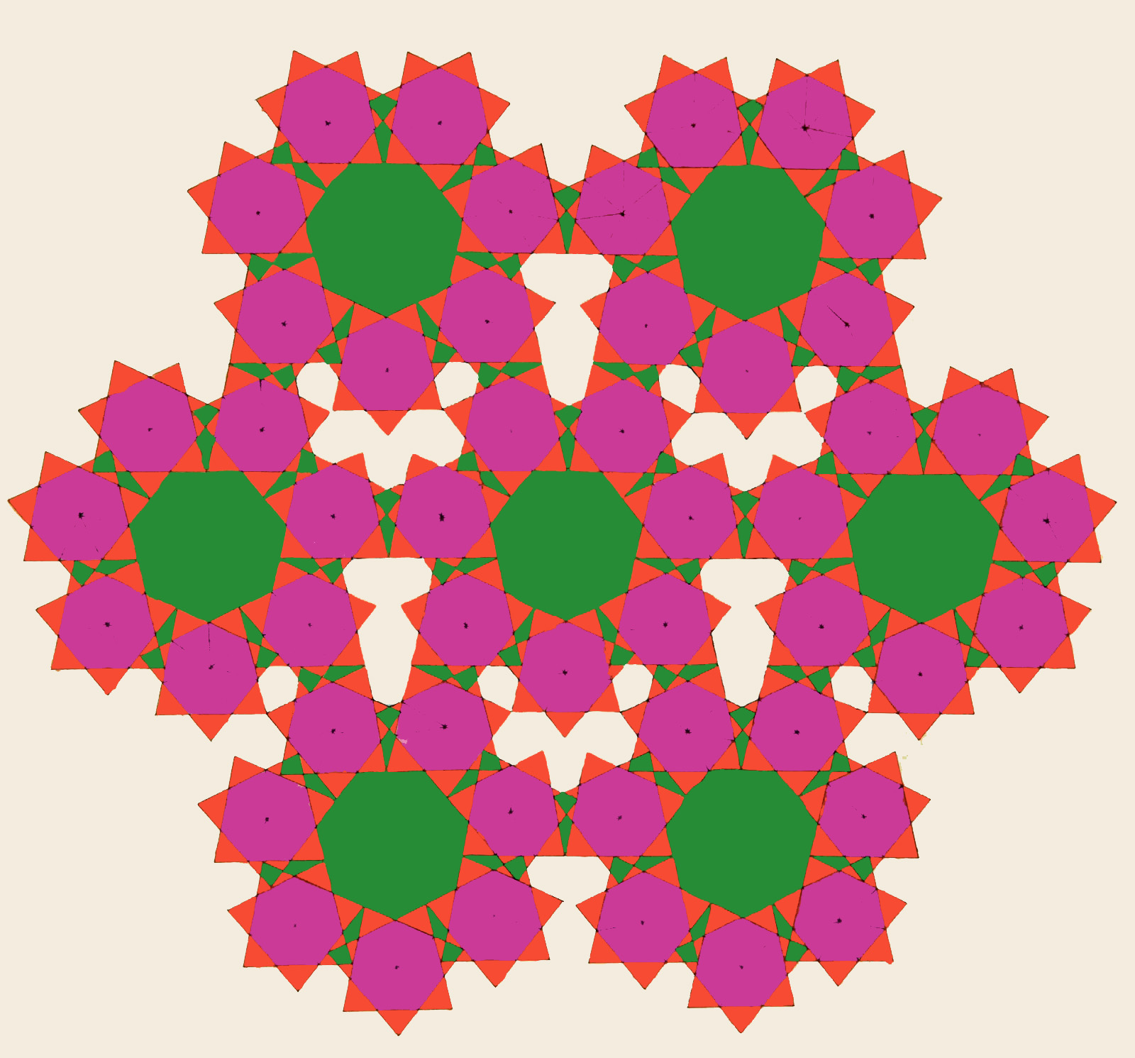 L A C H L A NT U R C Z A N: Heptagon Pattern