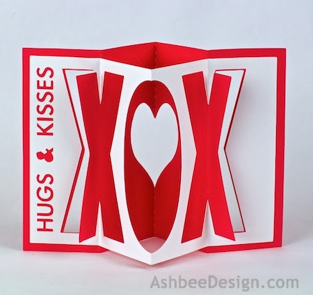 Ashbee Design Silhouette Projects: DIY Valentines • Accordion Cards