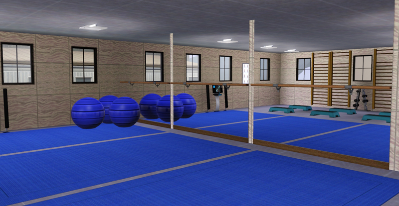 My Sims 3 Blog: Sunset Valley Gym & Stadium by MacTheKat