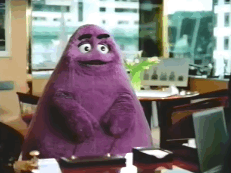 Calvin's Canadian Cave of Coolness: Next Time Don't Call Grimace A Six