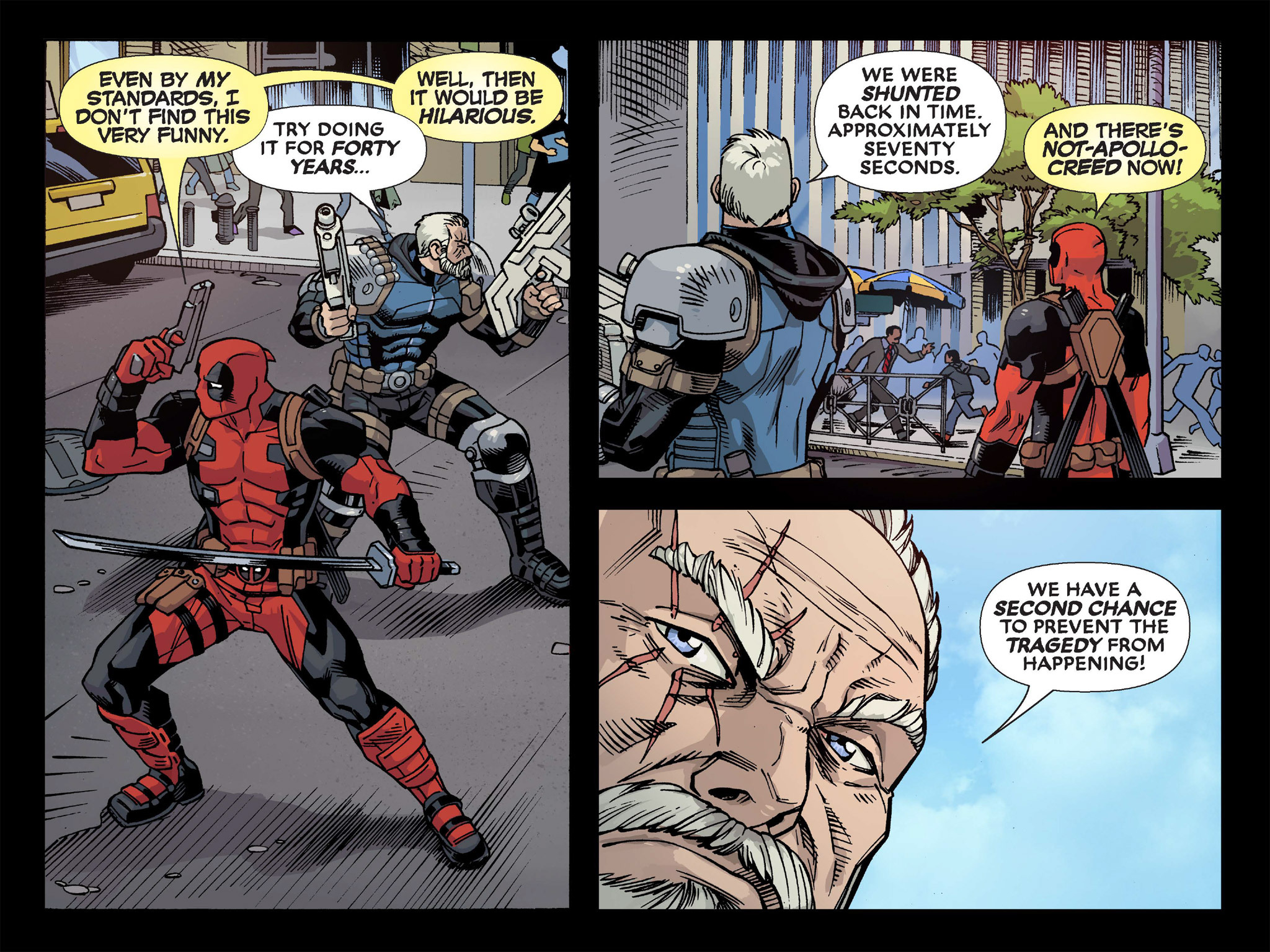 Read online Deadpool & Cable: Split Second Infinite Comic comic - Issue #3