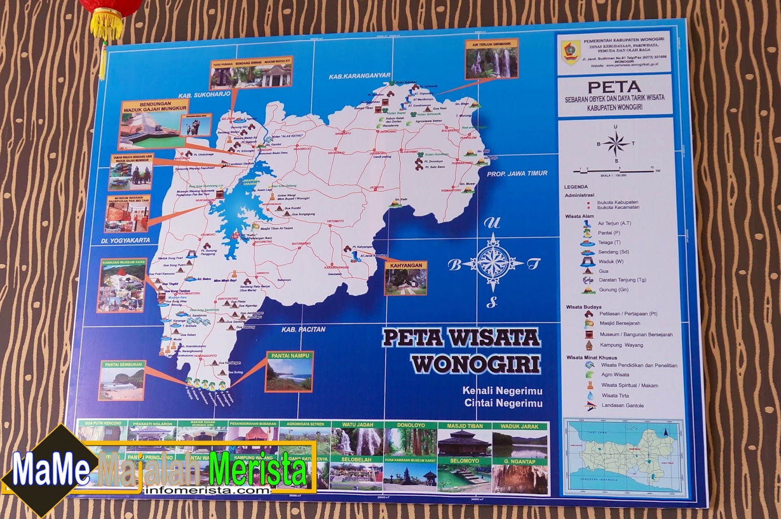 Peta Kabupaten Wonogiri
