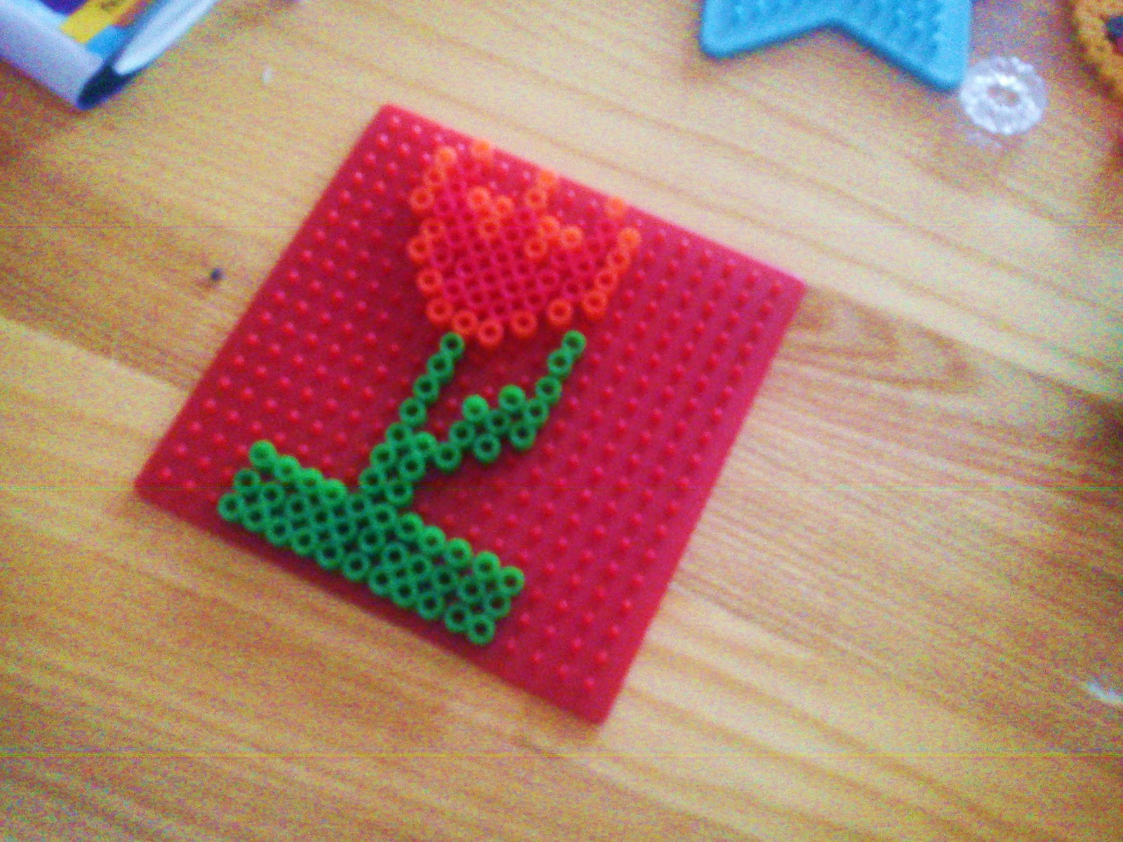 Coral - inn: Me and my sister's crafts - PYSSLA