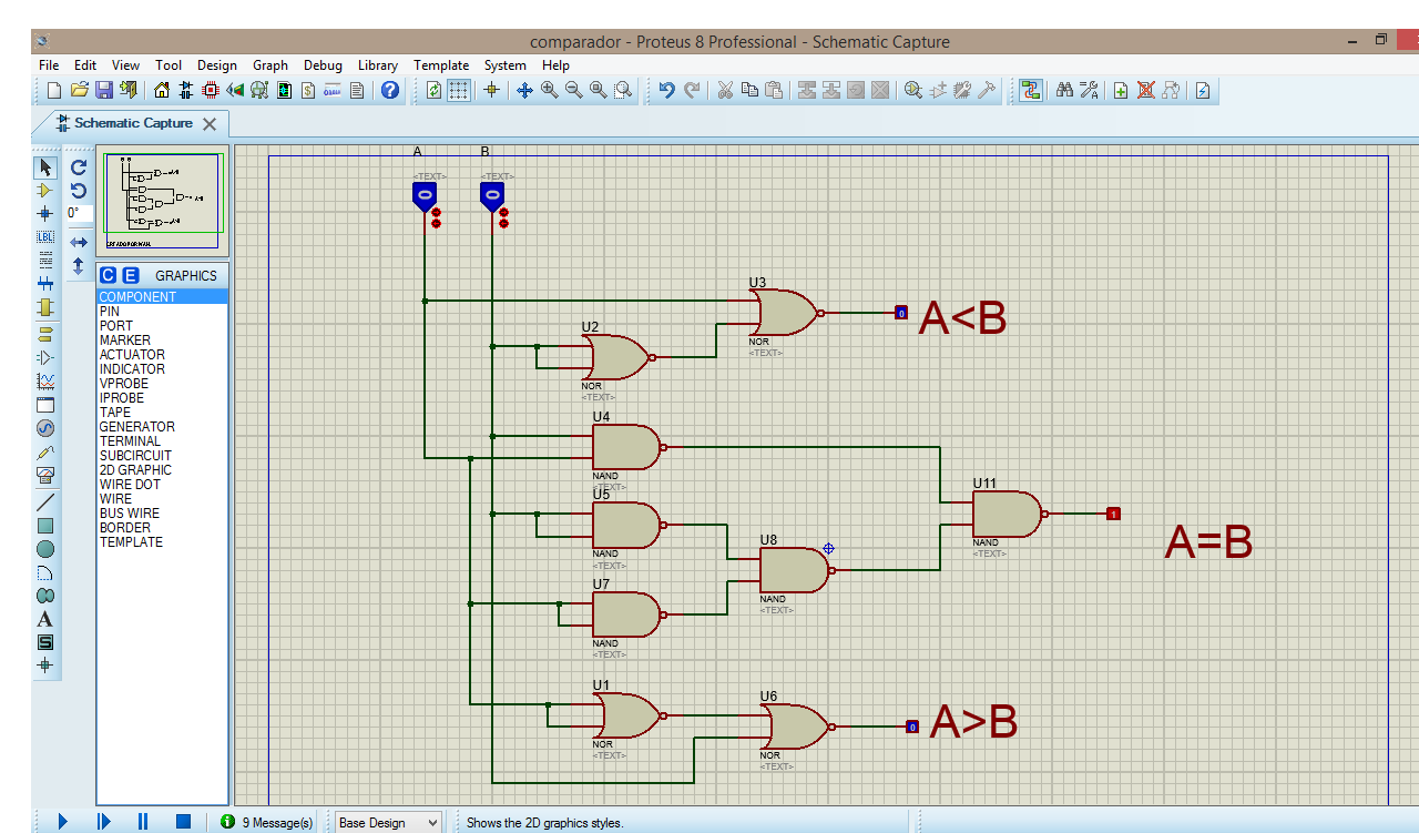 🔥 Comparador de magnitudes de 2 bits + Circuito