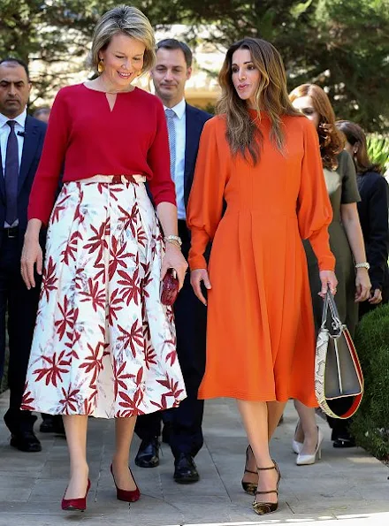 Queen Mathilde and Queen Rania visited JRF showroom