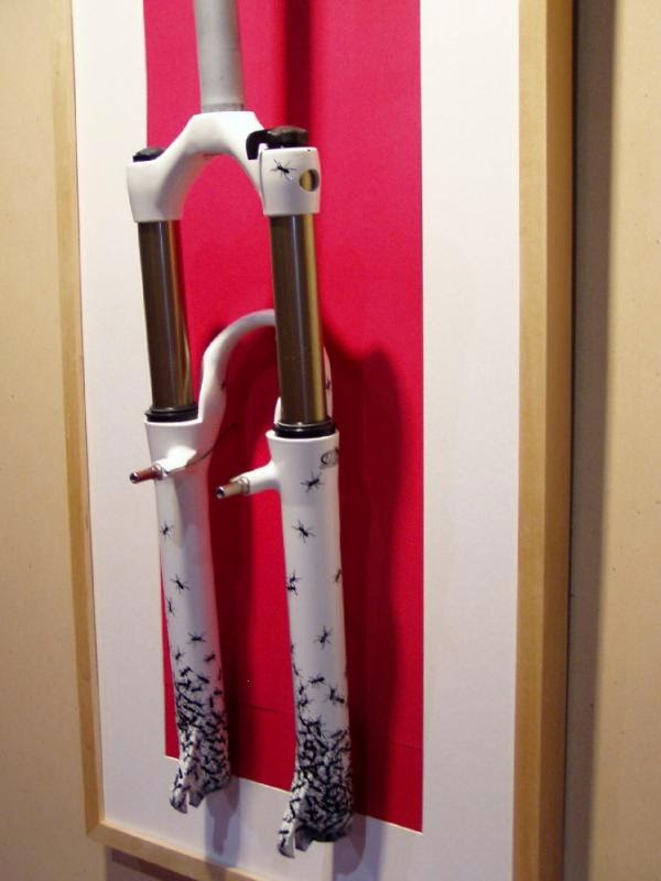 Bicycle picture blog: Manitou suspension forks with cool graphics