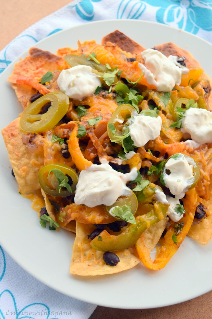 Veg Chipotle Nachos - Cooking With Sapana